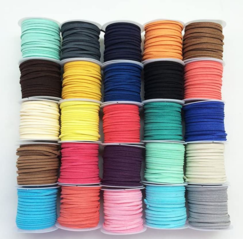 Flat Faux Suede Cords for DIY Jewelry Making – Beads Planete Inc.